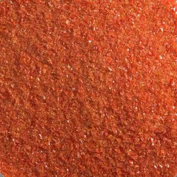 レッドＳT   フリット150g   膨張係数90 ブルズアイのフュージング用 フリットです。粒の大きさは３種類あります。150gのフリットは小分けの容器でお届けさせていただきております。※こちらの商品は欠品の場合がございます、その場合ご注...