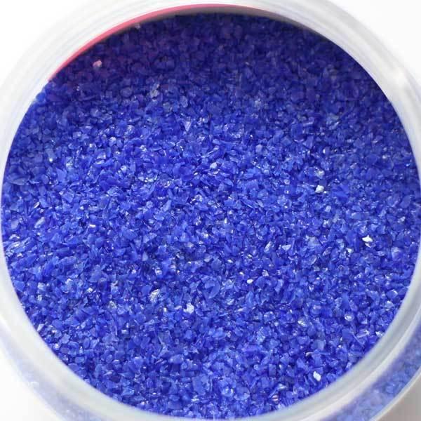 ディープコバルトブルー    フリット150g   膨張係数90ブルズアイのフュージング用 フリットです。粒の大きさは３種類あります。150gのフリットは小分けの容器でお届けさせていただきております。※こちらの商品は欠品の場合がございます、...
