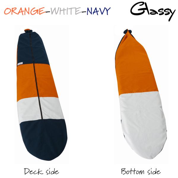 ブランド：GLASSY（グラッシー）モデル：サーフボードケース ロングボード用サイズ：長さ約３２０ｃｍ　幅約６７ｃｍノーズ形状：ラウンドテール形状：フラット　※開口部にドローコード付きです。素材表地：キャンバス生地（polyester100...