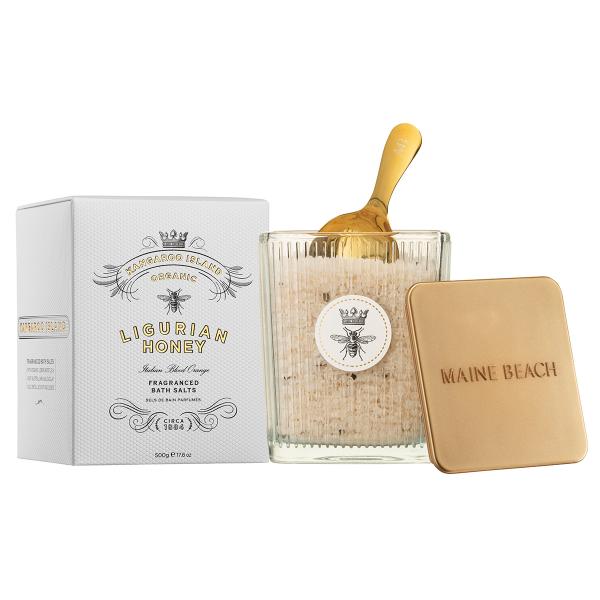 LIGURIAN HONEYBath Saltバスソルト西オーストラリア州・デボラ湖由来の塩の結晶を使用したバスソルト。オーストラリアの調香師による香りづけで、心地よいバスタイムを演出します。専用スプーン付き。内容量：500gオーガニック成...