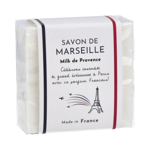 Le TOUR de FRANCE des fragrances マルセイユソープ100g。エッフェル塔モチーフの数量限定デザイン。南フランス・マルセイユで1000年以上続く伝統的な石けんに、ナチュラルな香りをプラス。オリーブオイル、サンフ...