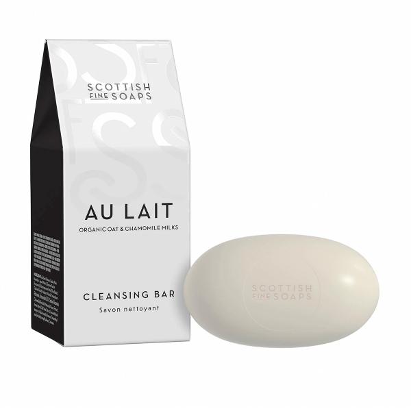 Scottish Fine SoapsAuLaitソープ100gトリプルミルド製法による固形石けん。・溶けにくく最後まで使いやすい・きめの細かい肌にやさしい泡立ち・香り立ち豊か保湿成分のシアバターと“植物性ミルク”と呼ばれるオーツ麦、カモミ...