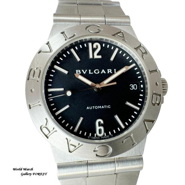 BVLGARI ブルガリ ディアゴノ スポーツ LCV35S 黒文字盤 自動巻き 中古 メンズ腕時計。 【日差】タイムグラファー計測、平置き＆縦置きで+-11秒前後。使用状況、姿勢差やその他使用環境により変化する場合がございます。記載の数値...