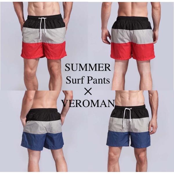 【ブランド】VEROMAN【内容】メンズサーフパンツ×１(インナーメッシュ付き）【サイズ】Mサイズ；ヒップ108cm,長さ：39cm,ウェスト：68ｃm調整可 【カラー】ブラック黒×灰×紺黒×灰×赤赤×灰×青【素材】ポリエステル☆こだわりポ...
