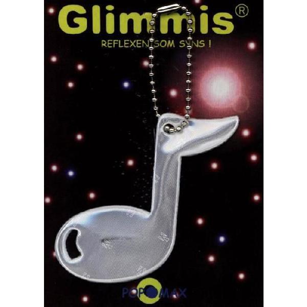 サイズ：たて約7ｃｍ×よこ約4.5ｃｍカラー：ホワイト素材：３Ｍスコッチライト（やわらかい反射材）製造メーカー：スウェーデン　ＰＯＰＯＭＡＸ社性能規格：ヨーロッパ規格CE EN13356 認定品《グリミスって？》　ひとことで言うとスウェーデ...