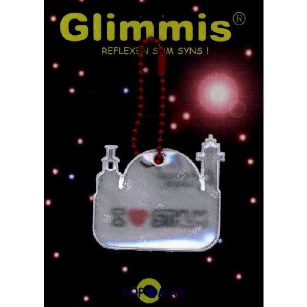 サイズ：たて約４．５ｃｍ×よこ約５ｃｍカラー：ホワイト素材：３Ｍスコッチライト（やわらかい反射材）製造メーカー：スウェーデン　ＰＯＰＯＭＡＸ社性能規格：ヨーロッパ規格CE EN13356 認定品《グリミスって？》　ひとことで言うとスウェーデ...