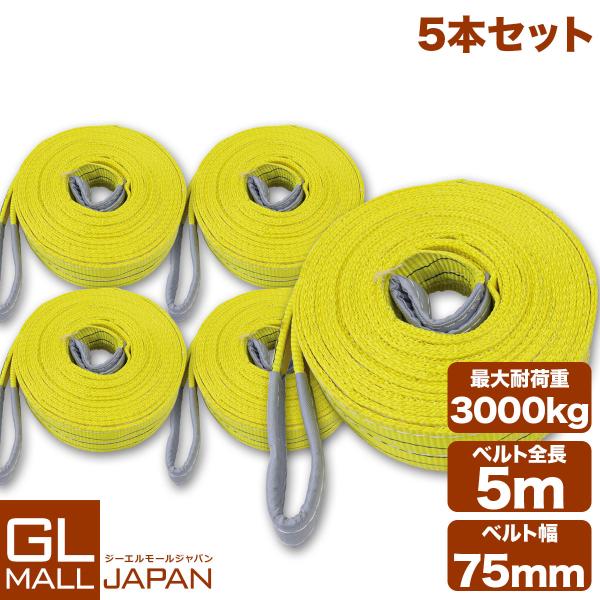 玉掛作業・吊り作業にどうぞ！本格仕様のベルトスリングです。強度、耐荷、耐久性に優れいているから安全性抜群！プレス用金型・大型機械・建築資材・木材・大型電化製品・家具・植木庭木・ 土管・ヒューム管・大口径鋼管・鍛造品・製紙ロール・貿易輸送・小...