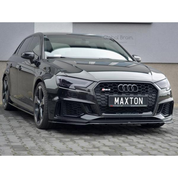 ご覧頂き誠に有難うございます。アウディ RS3 8V 後期 フロント スプリッター スポイラーです。PL発の大手ボディキットメーカー製です。純正ラインを生かしつつボリューム感もあり、よりレーシーに仕上がりますのでお車全体が一新されます。純正...