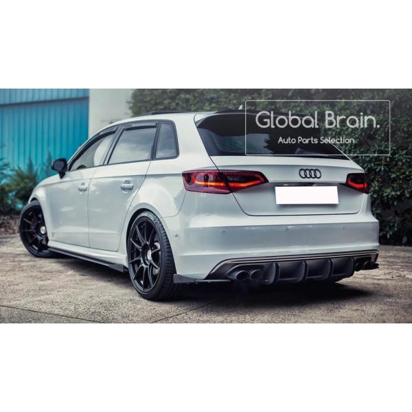 ご覧頂き誠に有難うございます。アウディ A3 8V Sライン / S3 前期 スポーツバック リア スパッツ用 ウィングレット エクステンションです。AU発の大手エアロメーカー製です。お車の雰囲気を壊さず、バランス良くスポーティーに仕上げる...
