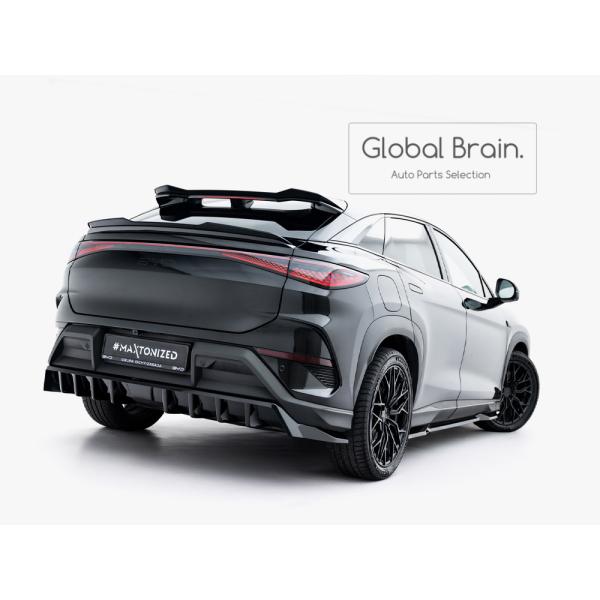 ご覧頂き誠に有難うございます。BYD シーライオン7 リア ディフューザー スポイラーです。PL発の大手ボディキットメーカー製です。純正ラインを生かしつつボリューム感もあり、よりレーシーに仕上がりますのでお車全体が一新されます。純正からグレ...