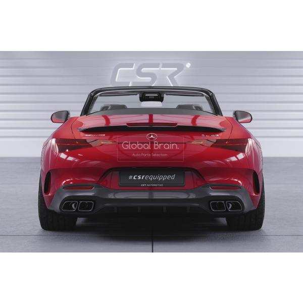 メルセデスベンツ SL43 SL63 AMG R232リア トランク スポイラーです。欧州車を得意とする大手エアロメーカー製でTUV認証製品です。お車の雰囲気を壊さず、バランス良くスポーティーに仕上げる事が可能です。剛性のある製品で、デザイ...