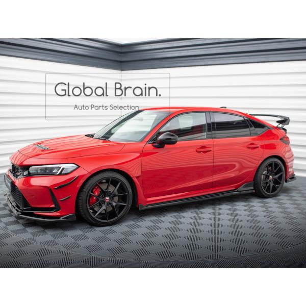 ご覧頂き誠に有難うございます。ホンダシビック タイプR FL5 サイド スカート カバー スポイラー V2です。PL発の大手ボディキットメーカー製です。純正ラインを生かしつつボリューム感もあり、よりレーシーに仕上がりますのでお車全体が一新さ...