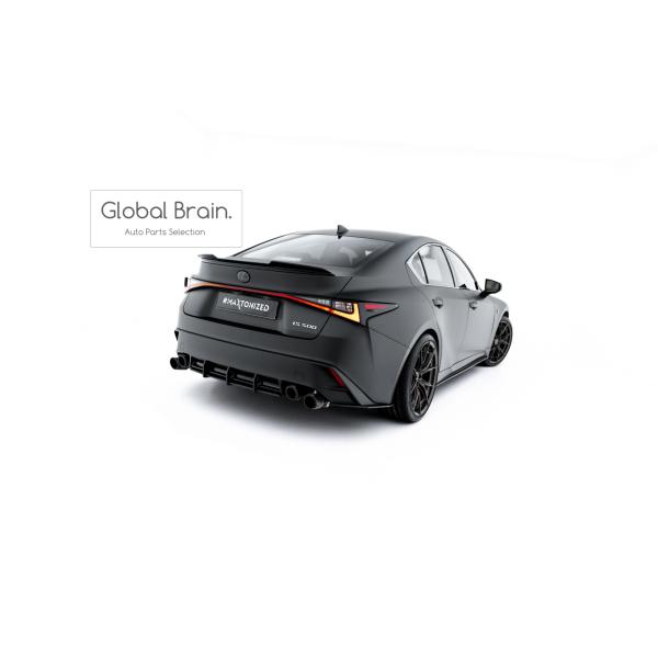 ご覧頂き誠に有難うございます。レクサス IS500 Fスポーツ リア サイド スプリッター スパッツ レーシングです。欧州車を得意とする大手エアロメーカー製でTUV認証製品です。お車の雰囲気を壊さず、バランス良くスポーティーに仕上げる事が可...