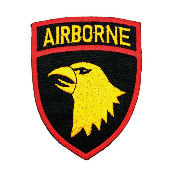 商品名 AIR BORNE エンブレム 鷹ミリタリー 軍物ワッペン ワッペン取り付け方 接着する位置に正しく置いて、当て布をのせ、アイロンが直接生地にあたらないようにしてください。アイロンの温度は150℃前後（綿用）に保ち、約20秒間強く押...