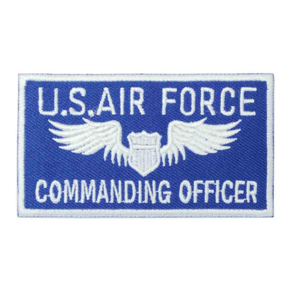 商品名 US AIR FORCE ブルー 紋章 空軍 ミリタリー エアフォースワッペン ワッペン取り付け方 接着する位置に正しく置いて、当て布をのせ、アイロンが直接生地にあたらないようにしてください。アイロンの温度は150℃前後（綿用）に保...