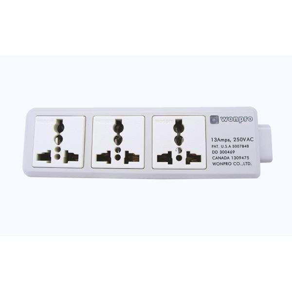 【特徴】● マルチソケット3口A2, A3, C1, C2, C3,C4,C5, SE, O2, O3,B, BF, B3(小）プラグに対応し、世界の主要プラグが差し込めます。※電源コード別売り● IEC-320 C14コネクター付き本体の...