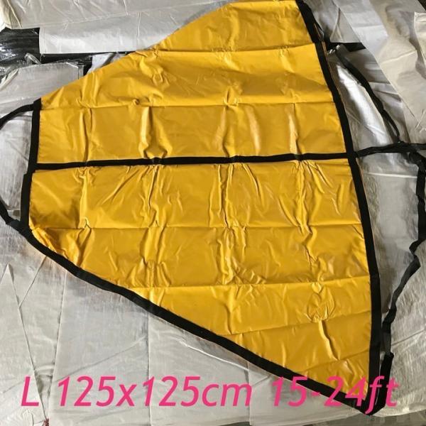 サイズ:約125X125cm 　Lサイズ　 適応:15-24FT重量 : 約2.7kg材質:PVC厚手で丈夫なPVC素材、縫製もしっかりしております。水を吸収しにくく破れにくい加工をしており回収保管が簡単です。水中での視認性が高いイエローカ...