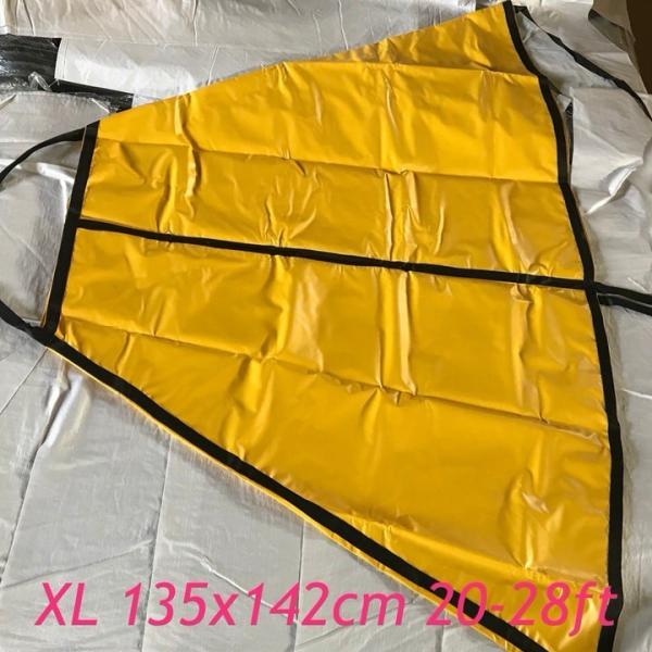 サイズ:約135X142cm 　XLサイズ　 適応:20-28FT重量 : 約3.5kg材質:PVC厚手で丈夫なPVC素材、縫製もしっかりしております。水を吸収しにくく破れにくい加工をしており回収保管が簡単です。水中での視認性が高いイエロー...