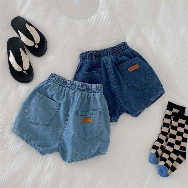 ins 夏新作　子供服　赤ちゃん　デニム　ショートパンツ　カジュアル　ボトムス　柔らかい　男女兼用【バリエーション】・ライトブルー/80・ライトブルー/90・ライトブルー/100・ライトブルー/110・ライトブルー/120・ライトブルー/1...