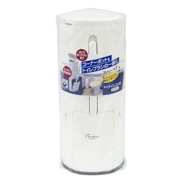 トイレのコーナーにスッキリと納まる。洋式で使いやすい高さ○座ったまま、ラクに使える洋式専用トイレポット。○たて型コンポで省スペース。○完全収納でスッキリ!トイレブラシが目立たない。○袋止めリング付で、ポリ袋の取りつけ、取りはずしが簡単。○ブ...