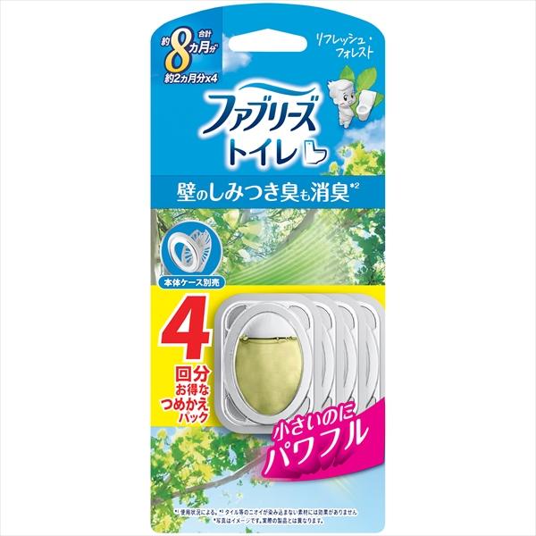 ファブリーズトイレ用消臭剤リフレッシュ・フォレストつめかえ【サイズ・仕様】【単品サイズ】272×196×215(mm) 【容量】4コ