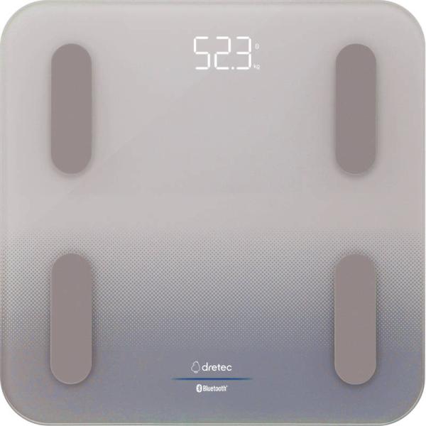 ドリテック 体重体組成計ドクタースキャンコネクト BS-405GY【サイズ・仕様】【パッケージサイズ】275×35×290mm【内容】260×260×24mm【材質】強化ガラス、HIPS樹脂【電池】内蔵（単4電池3個）【生産国】中国【パッケ...