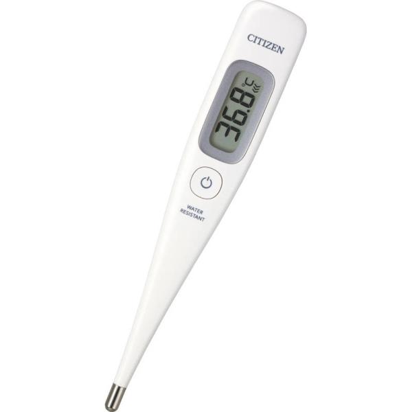 シチズン 電子体温計 CTE507-E【サイズ・仕様】【パッケージサイズ】173×24×65mm【内容】11×22×139.5mm、収納ケース【材質】ABS樹脂【電池】内蔵（ボタン電池1個）【生産国】中国【パッケージ形態】化粧箱入