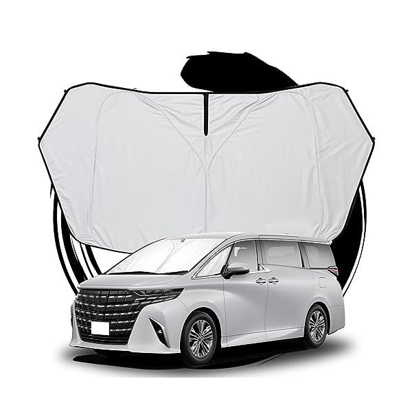 サイズ：(サイドフルカバータイプ) トヨタ アルファード/ヴェルファイア 40系・【適用車種】新型 トヨタ アルファード40 / ヴェルファイア 40系?（2023.6~現行）・【ruiyaサンシェードの特徴】車種専用設計、超耐久4層構造、...
