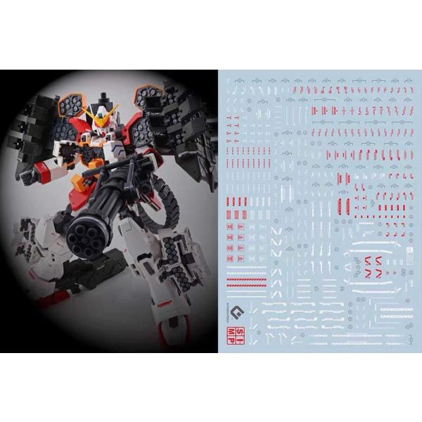 カラー：マルチカラーサイズ：MG 1/100 ガンダムヘビーアームズ EW（イーゲル装備）用蛍光!! HG RG MG PG RE HiRM ロボット MS ディテールアップ用水転写式デカール。この商品はブラックライト(紫外線ライトやUVラ...