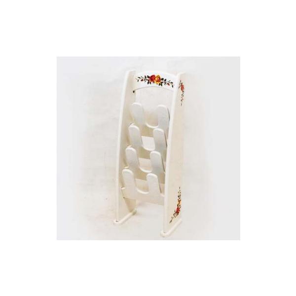 各所にローズの手書きペイントを施したスリッパ立て♪おしゃれにスリッパを収納しておくことが出来て便利です。サイズ(cm)：　横幅26X奥行19X高さ71