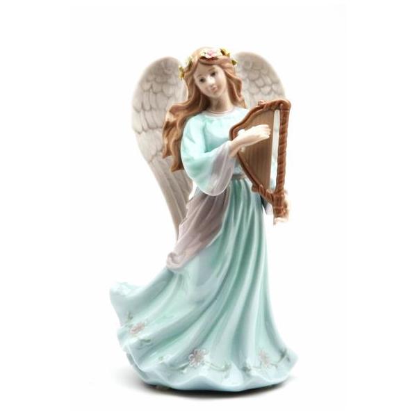 1. ハープを奏でる天使頭に花輪をつけ、ハープを奏でる天使のオルゴールです♪サイズ(cm)：　縦２０X横１１．５オルゴール曲：　"Hark The Herald Angels"2. フラワーバスケットを持つ 天使 w/蝶々 ※只今欠品中 /...