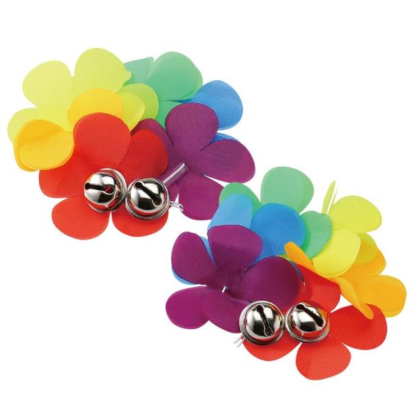 はなのうでわ 大 鈴付 レインボー イベントグッズ 運動会 運動会 発表会 イベント見た目も音も華やかな鈴付きのうでわ！■メーカー・ブランド名：株式会社アーテック■個装サイズ：8.1×9.2×2.4cm■型番：15085■内容量：本体（2個...