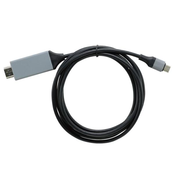 USB typeC-HDMI変換ケーブル 2.0m 4K対応30Hz 周辺機器 オフィスサプライ ICT OAタイプCからHDMIに変換■メーカー・ブランド名：株式会社アーテック■個装サイズ：11.8×17.4×2.4cm■型番：91819...