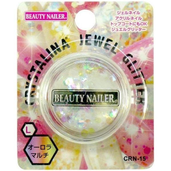 ビューティーネイラー クリスタリーナ ジュエルグリッター 15 オーロラマルチ2385ミクロンネイル ラメ ホロ ネイルパーツ ネイルアートムラキ ビューティーネイラー ネイルパーツ ネイル アート■メーカー・ブランド名：株式会社ビューティ...