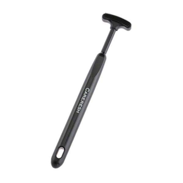 貝印 ケアレッシュ 舌クリーナー 黒 KQ0401 舌ブラシ 口臭予防 舌磨き 舌苔 ケア 舌 クリーニング舌の汚れを優しく除去！口臭予防に ケアレッシュ 舌クリーナー 黒   清潔な舌で息まで爽やかに！40個セットでお得！【メーカー・ブラ...