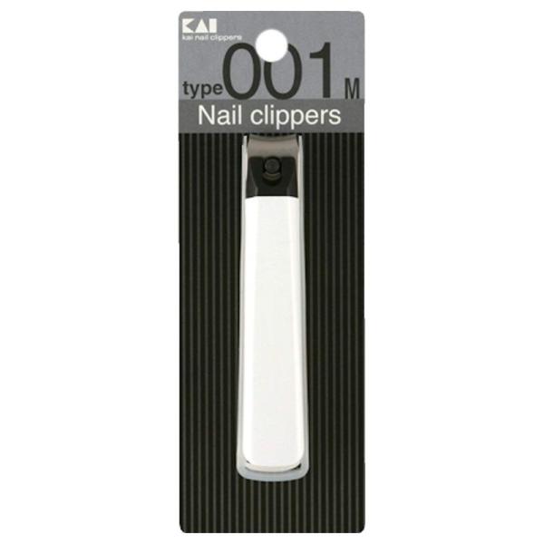 貝印 Nail Clippers ツメキリ type001M 白  KE-0122 爪切り ステンレス カーブ刃 手 病院 医療 看護 クリニック 衛生 深爪防止スタイリッシュに爪のお手入れ！深爪防止にも 医療・介護現場でも活躍する ステン...