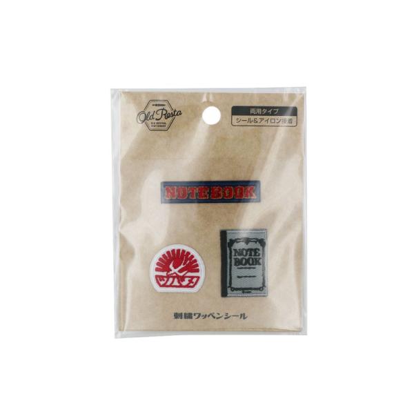 OldResta オールドリスタ 刺繍ワッペンシール ツバメノート アイロン シール両用 ワッペンシール ステッカー スマホ パソコン ワッペン アイロン文具女子博 昭和レトロ レトロ 懐かしい おしゃれ シンプル 可愛い■メーカー・ブラン...