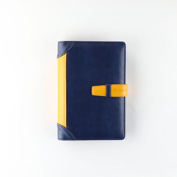 Greeful グリーフル システムノートＳ ネイビー×イエロー システムノート B6 6穴 システム手帳 ルーズリーフ 手帳 バインダー大人 文房具 男性 シック おしゃれ ラグジュアリー 文具 ヴィンテージ 雑貨■メーカー・ブランド名：...