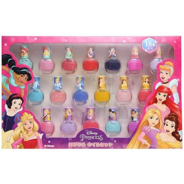 レイス Race はがせるネイル 18本セット ディズニープリンセス はがせるマニキュア 子供 メイクセット キッズコスメセットDisney ディズニー プリンセス キッズコスメ 子供メイクセット おもちゃ 玩具■メーカー・ブランド名：レイ...
