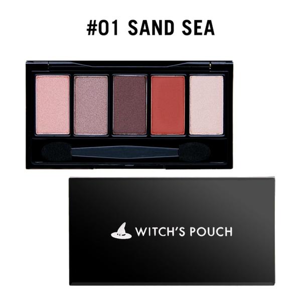 ウィッチズポーチ 5カラーズアイシャドウ 01 サンドシー 5g アイシャドウパレット アイシャドウWitch's Pouch 韓国コスメ アイシャドウパレット■メーカー・ブランド名：Witch's Pouch (ウィッチズポーチ）■個装サ...