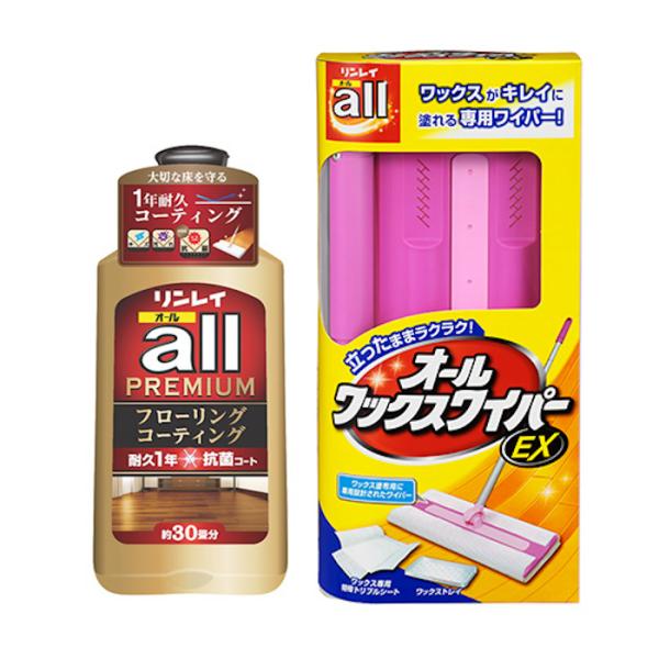 【発売日：2015年11月20日】高品質allの耐久性を高めた　オールプレミアム　all PREMIUM １年耐久　からぶきいらず。さらにワックスワイパーで立ったままラクラク簡単ワックスがけ。●キズ・シミ・汚れからしっかり保護●さまざまな床...