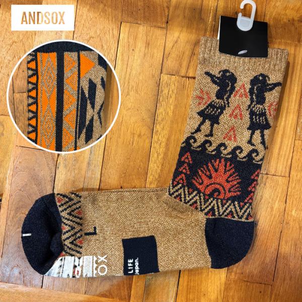 ANDSOX アンドソックス 【1点までメール便ネコポス便で発送】 SUPPORT PILE ANKLE サポートパイルアンクル ソックス スニーカーソックス 丈夫 抗菌防臭 奈良 日本製 メンズ アウトドア スポーツ 靴下 くつ下 ブーツ...