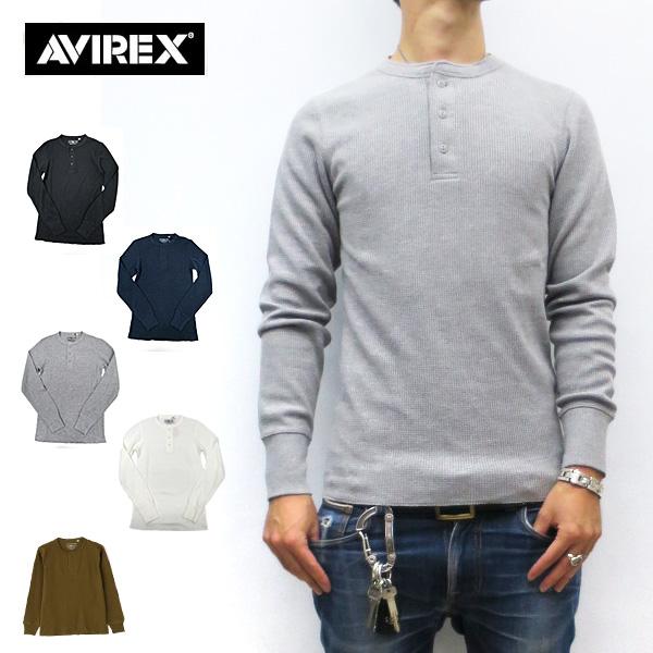 AVIREX アヴィレックス 783-3930007 6153516 DAILY L/S THERMAL HENLY NECK T-SHIRT デイリー ロングスリーブ サーマル ヘンリーネック Ｔシャツ 【全4色】 アビレックス　AVIR...