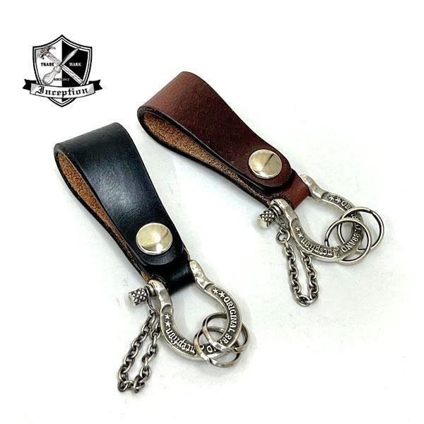 OPUS INCEPTION オーパス インセプション [IPSK-01]　UK SADDLE&amp;BRASS Shackle Key Holder Silver Planting UKサドル&amp;シャックルキーホルダー（シルバーメ...