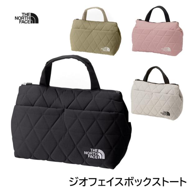 NM32355 ノースフェイス ジオフェイスボックストート THE NORTH FACE  Geoface Box Tote　PC収納に便利なクッション性のある自立型トートバッグ ユニセックス ポーチ スタッフバッグブラック (K) クラシ...
