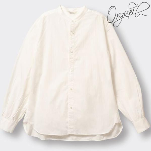 2025SS ORGUEIL オルゲイユ Rebuild White Shirt【OR-5117】 リビルド ホワイトシャツ アメカジ コットン100% ノーカラー コットンシャツ WHITE　【 正規販売店 】 1900 年代初頭のブロー...
