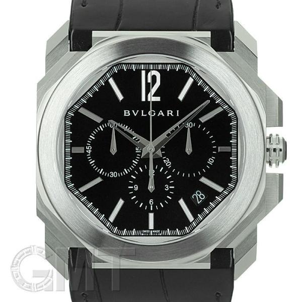 【厳選アンダー100万円腕時計】BVLGARI ブルガリ オクト ヴェロチッシモ クロノグラフ BGO41BSLDCH 天才時計デザイナー「ジェラルド・ジェンタ」によるメンズコレクション「オクタ」直線的な八角形（オクタゴン）ケースと円形のダ...