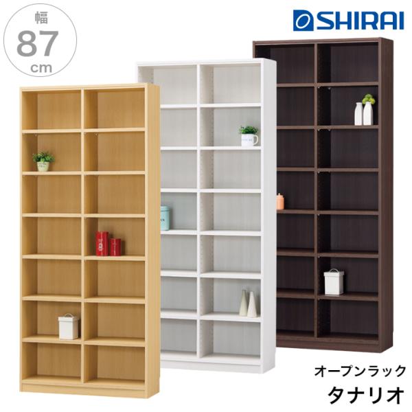 サイズ 幅 870×奥行 290×高さ 1980mm材質 本体素材：プリント紙化粧繊維板耐荷重 棚板耐荷重：10kg備考 ○移動棚：6枚○棚板移動ピッチ：30mm○免震バンド付属お客様組立て商品です。※お使いのモニターにより実際の色と多少の...