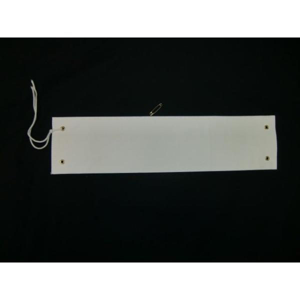 キャラコ（木綿地）９×３６cm　安全ピン付