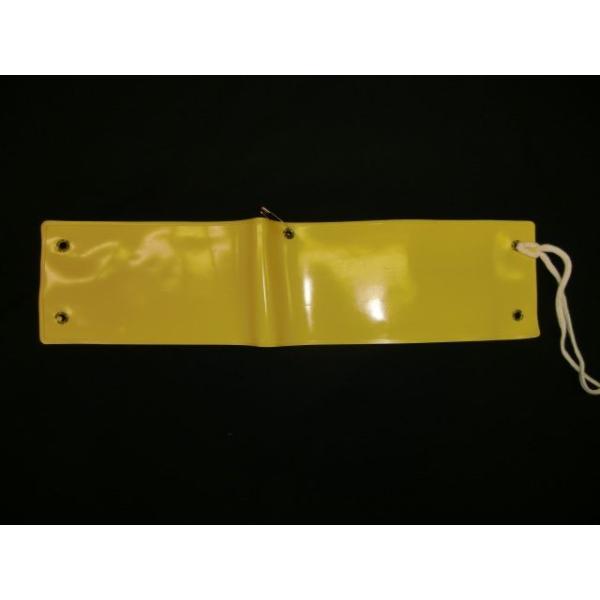 0.8ｔ×８５×360mm　ハトメ式　安全ピン付